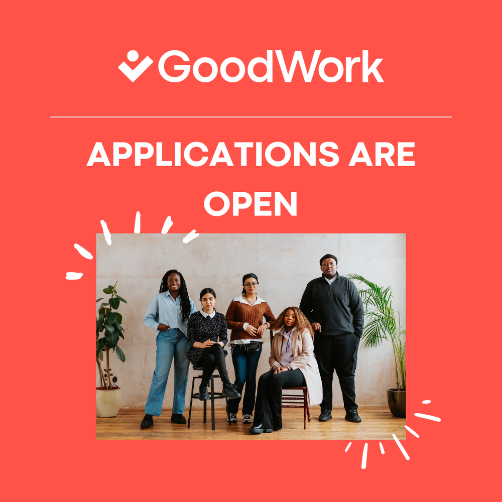 Applications are open for the GoodWork Programme! — GoodWork ...