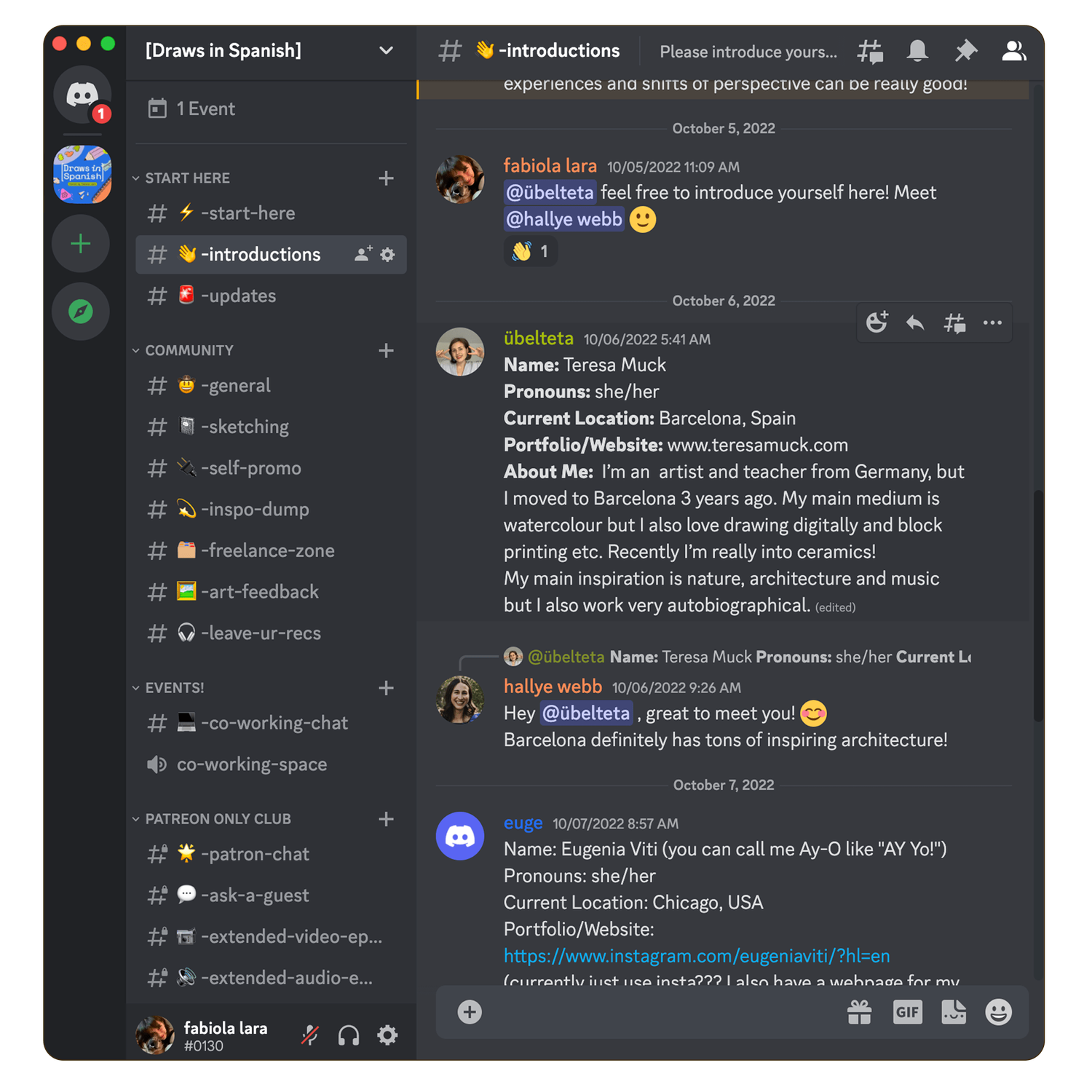 Discord Server for Latinx Artists, Designers, and Creatives — [Draws in ...
