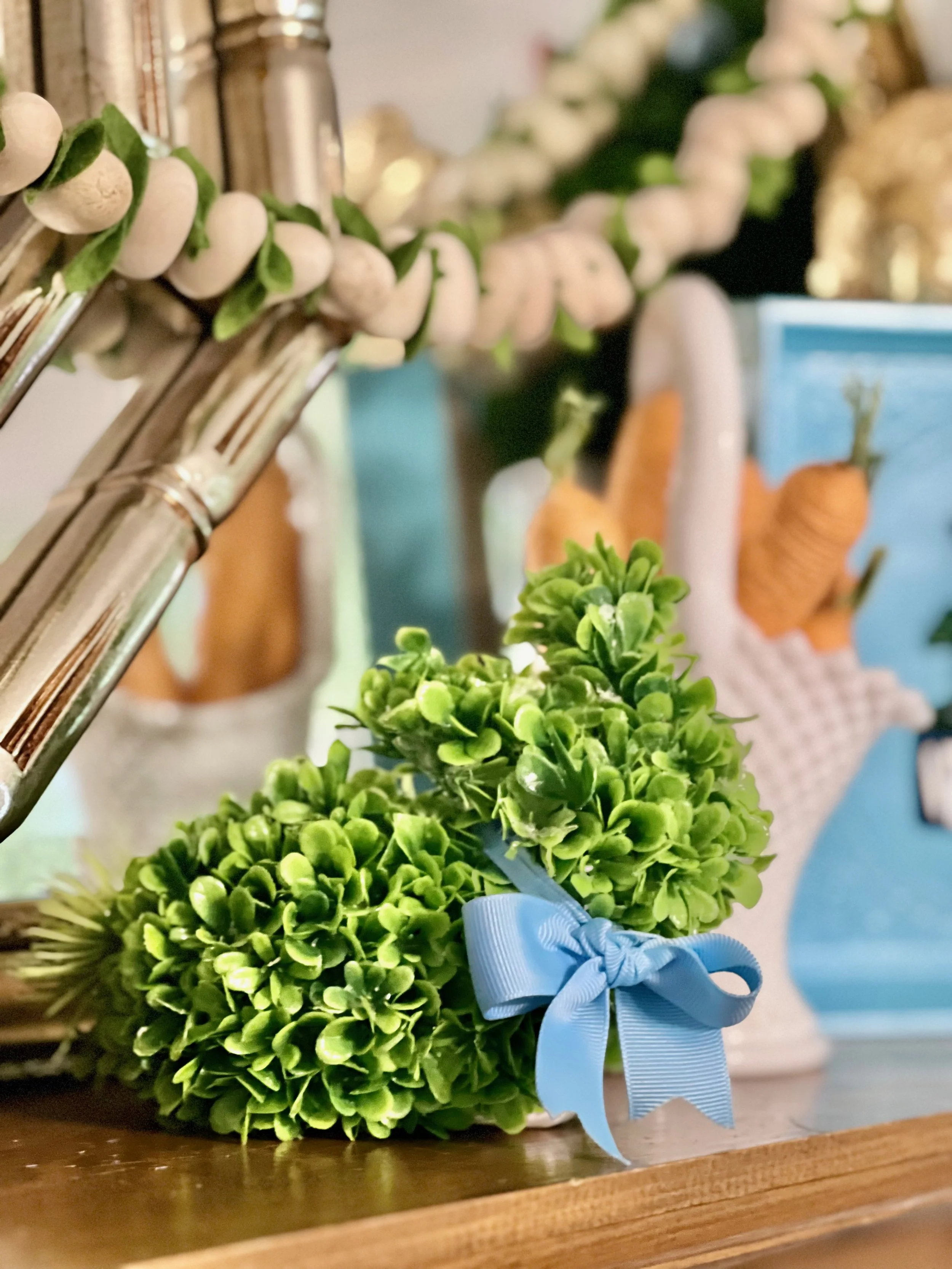 faux floral or boxwood bunny — The ish