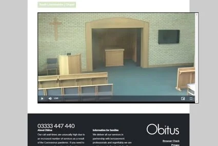 Webcasts — South Lincolnshire Crematorium