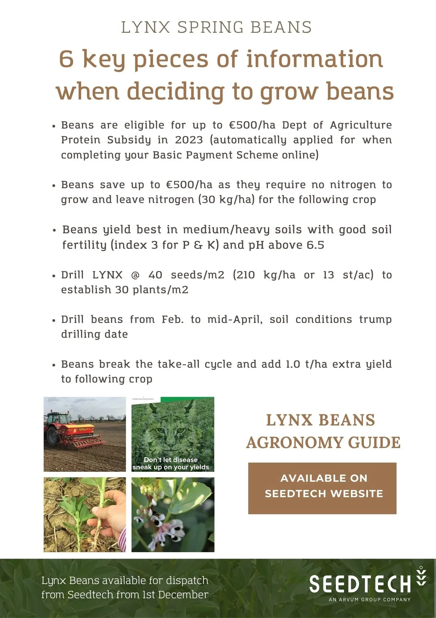 Lynx Beans highest yielding bean on DAFM Rec List 2022 — Seedtech