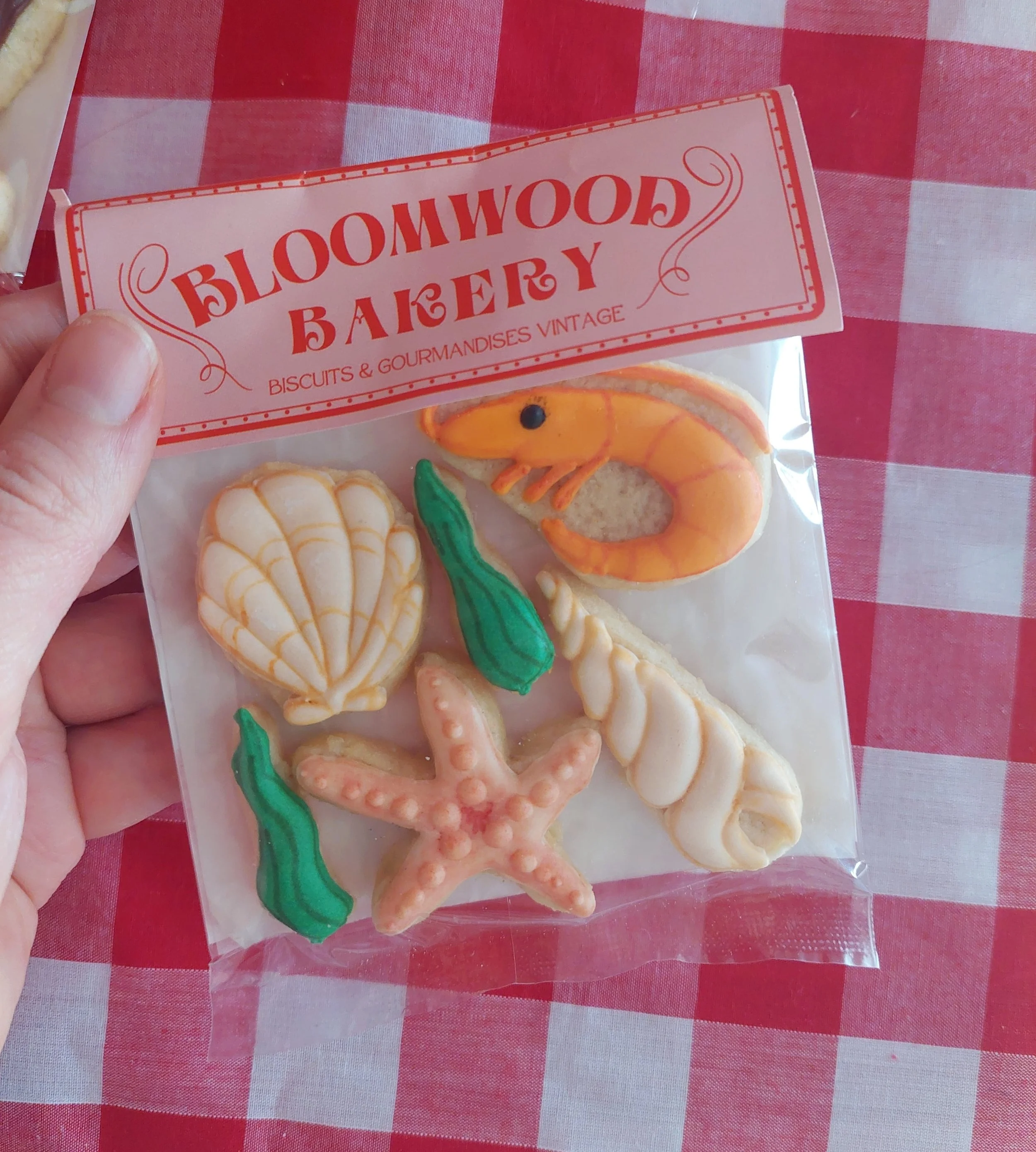 Coquillages et crustacés - biscuits décorés — BLOOMWOOD BAKERY