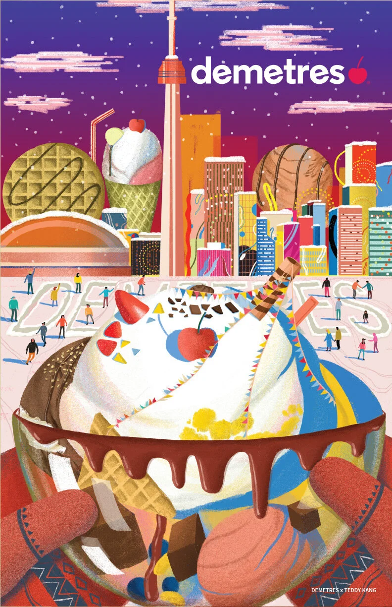 Demetres Menu Art — Demetres | Dessert Experienced