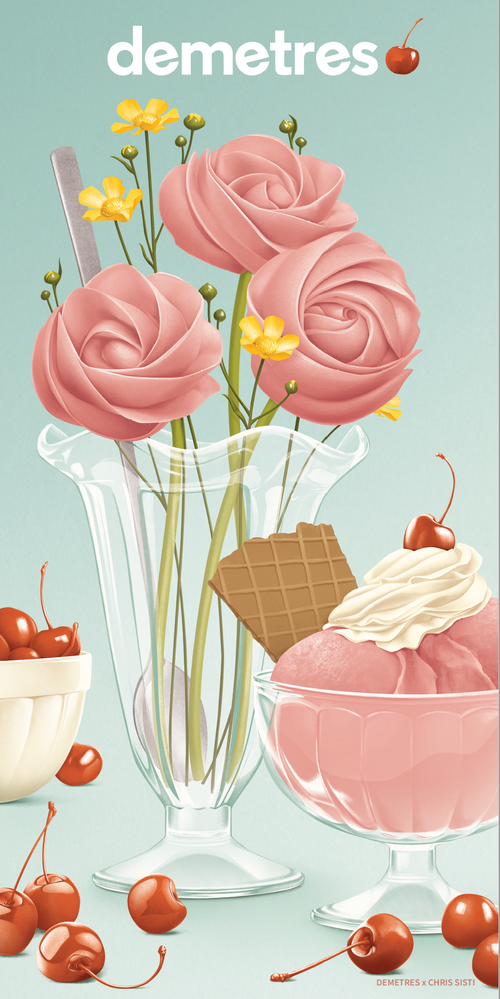 Demetres Menu Art — Demetres | Dessert Experienced