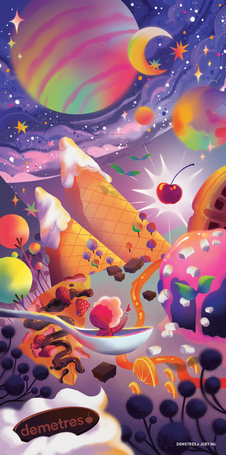 Demetres Menu Art — Demetres | Dessert Experienced