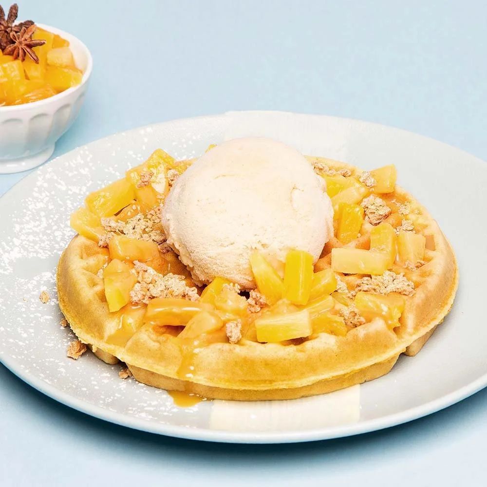 Cha Cha Cha Belgian Waffle — Demetres | Dessert Experienced