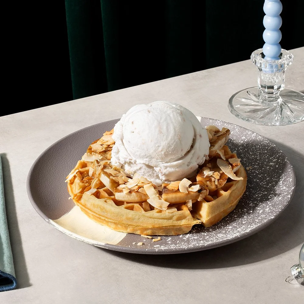 Coconutwithstanding Belgian Waffle — Demetres | Dessert Experienced