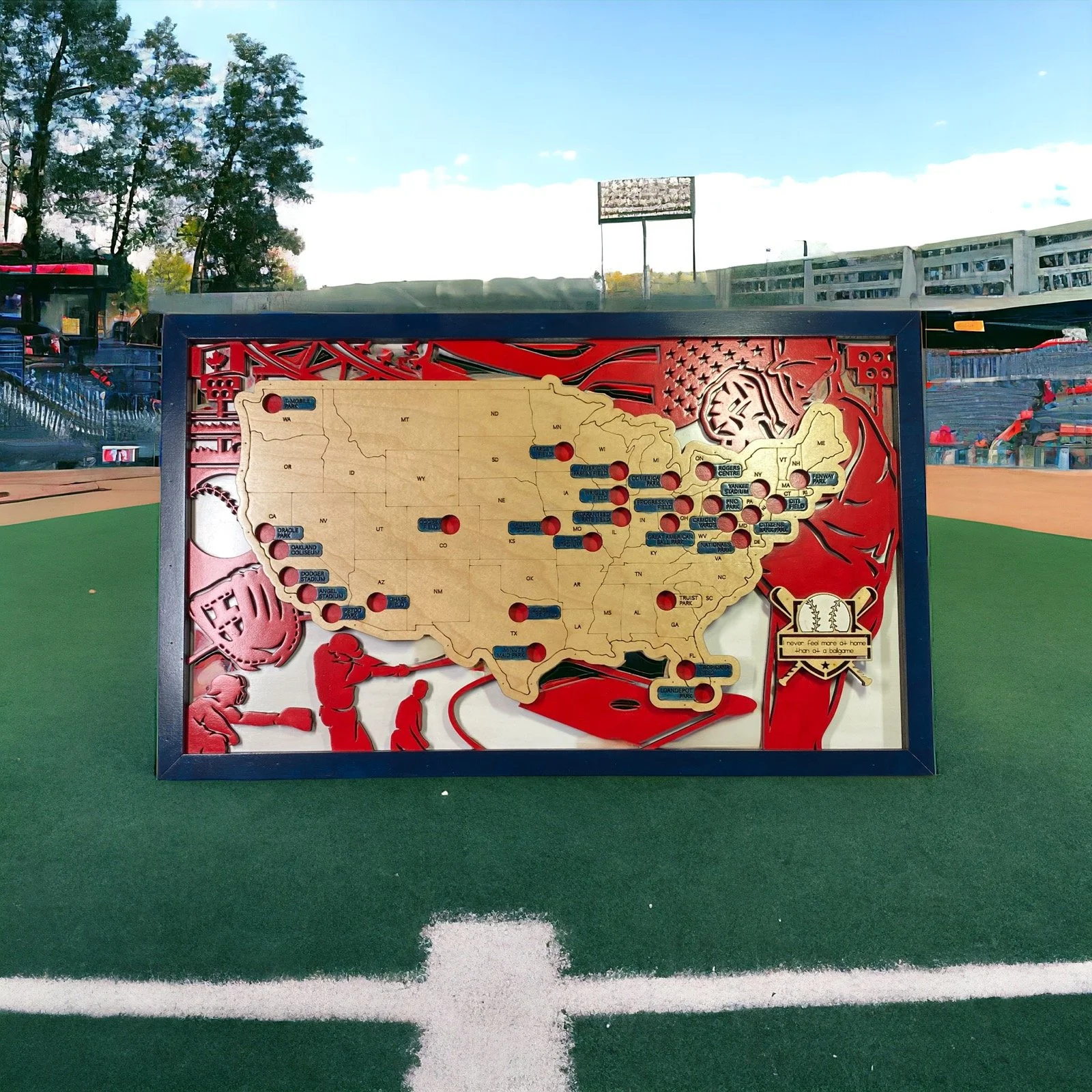 Baseball Stadium Map — Wood Speaks To You