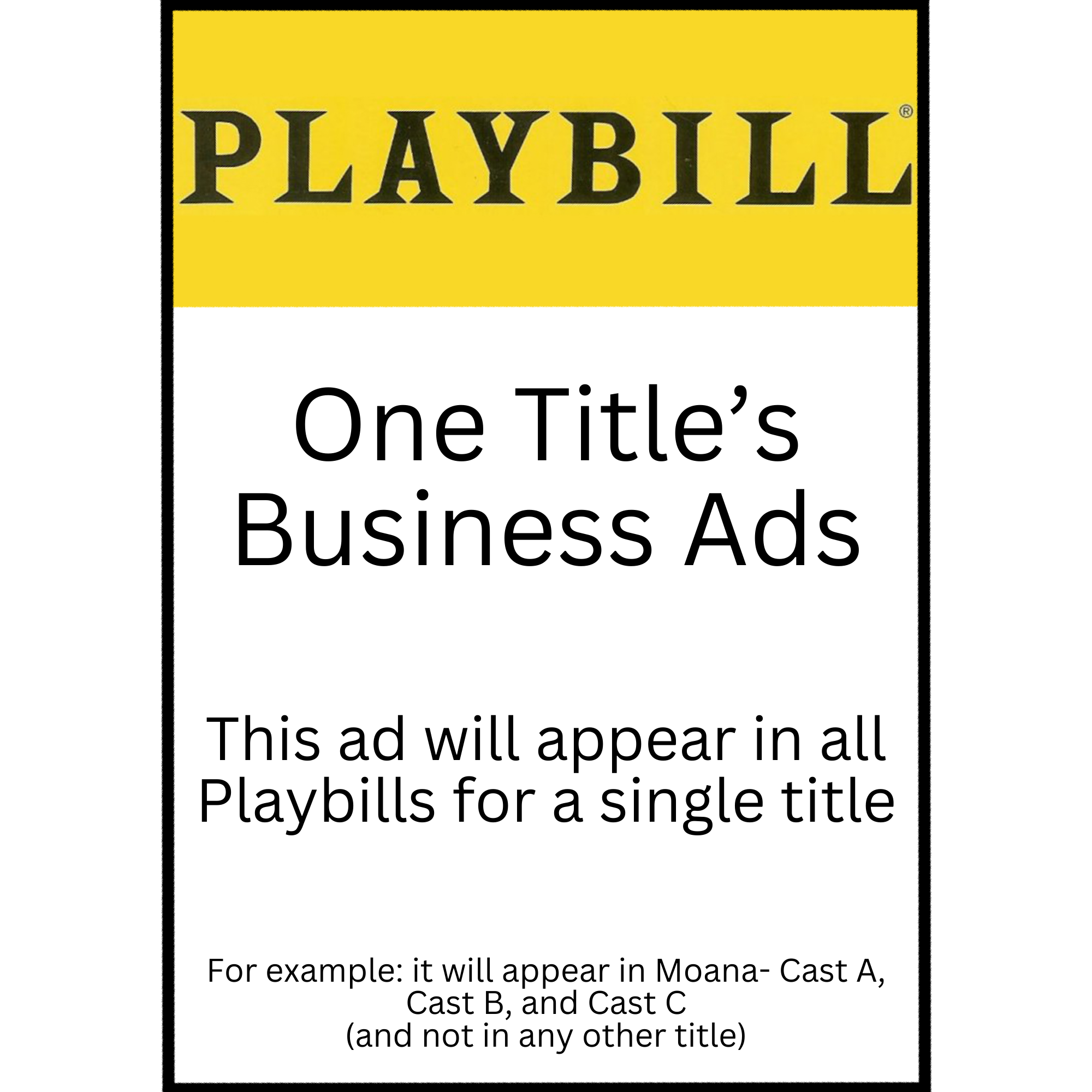 Playbill Ads — Ghostlight