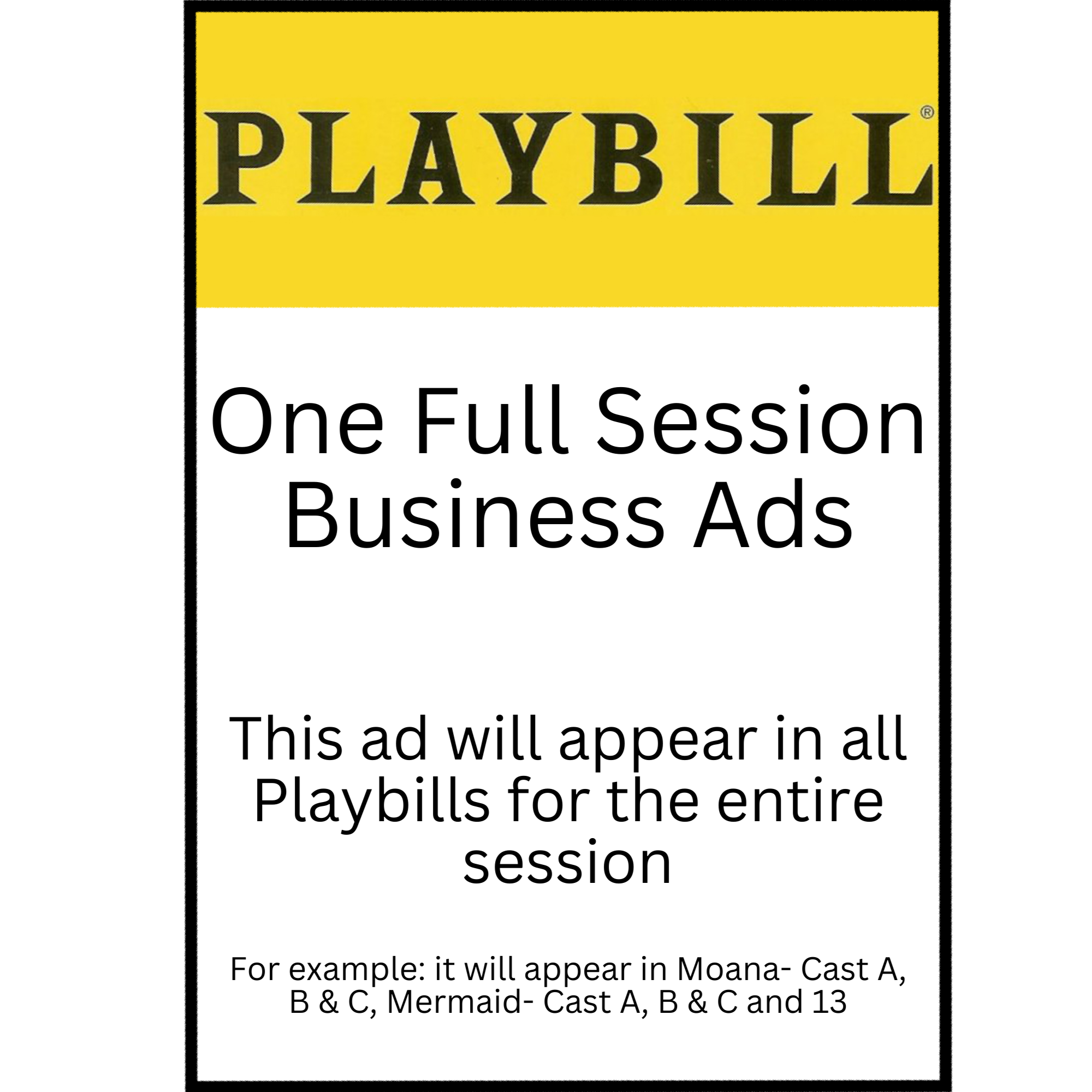 Playbill Ads — Ghostlight