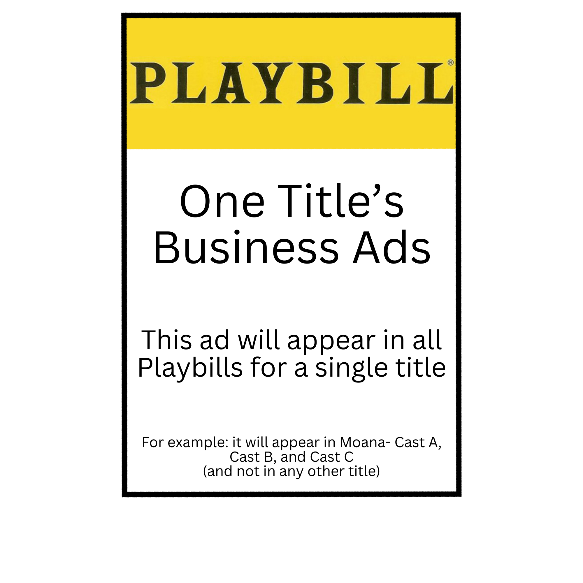 Playbill Ads — Ghostlight