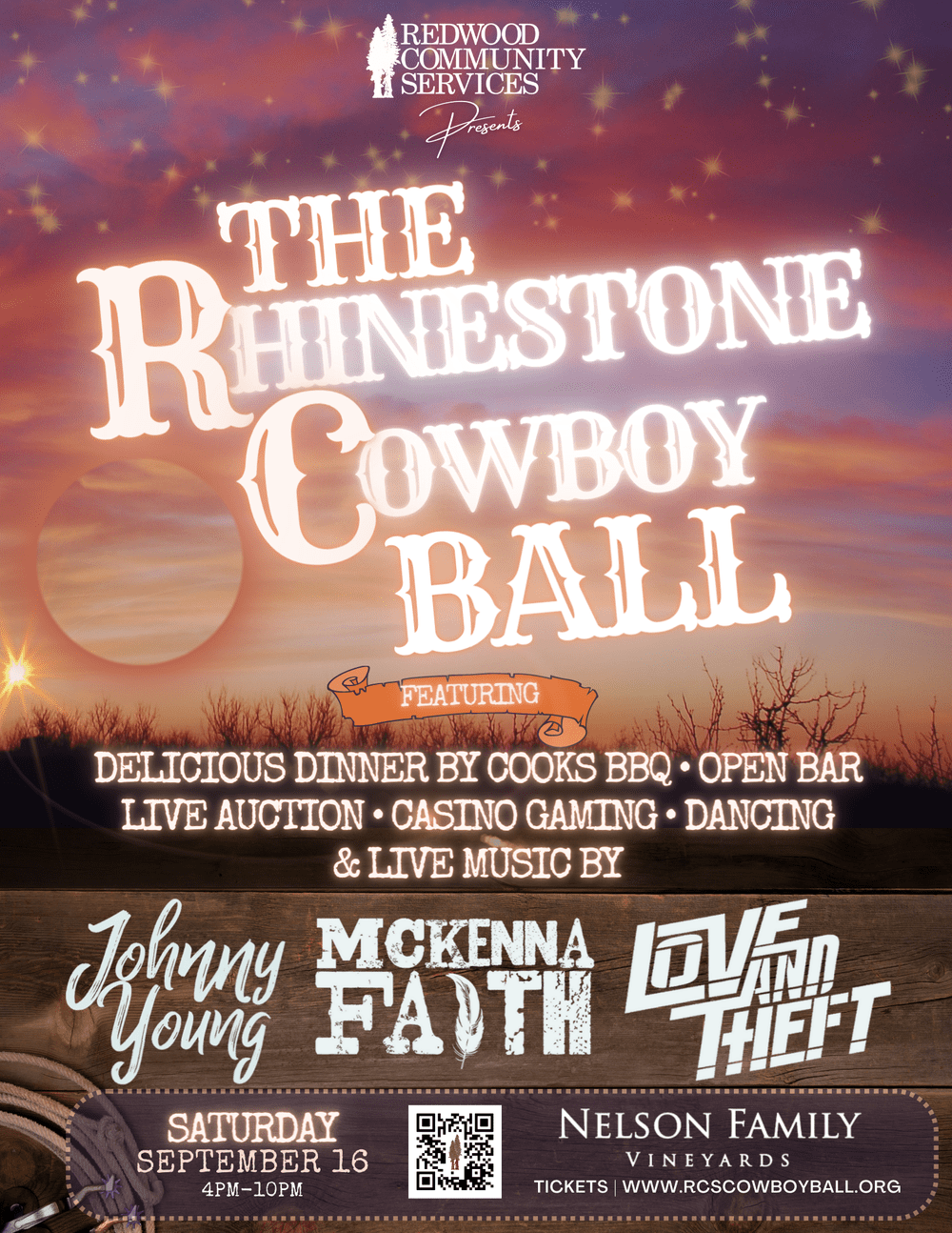 RCS announces "The Rhinestone Cowboy Ball" — Redwood Community Services