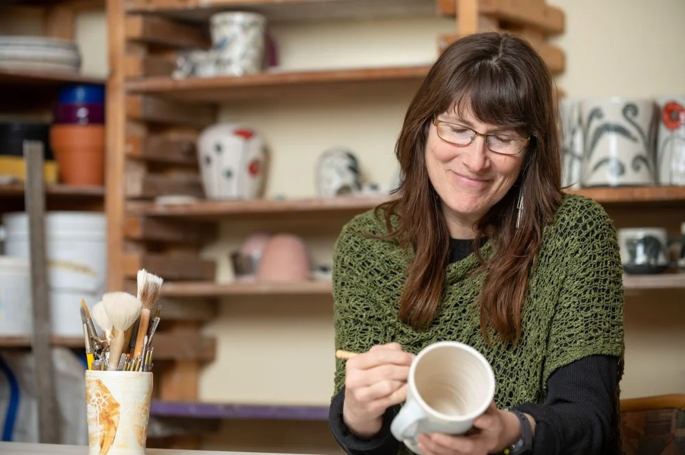 Personal Branding Photography: Molly Cantor Pottery in Shelburne Falls MA