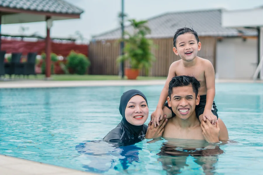 Peak Club facilities include a swimming pool and kids pool, gym, ladies ...