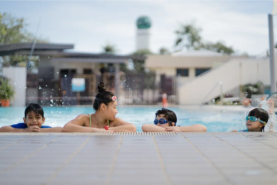 Peak Club facilities include a swimming pool and kids pool, gym, ladies ...