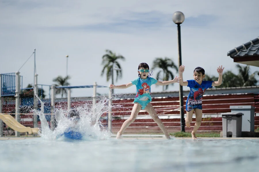 Peak Club facilities include a swimming pool and kids pool, gym, ladies ...