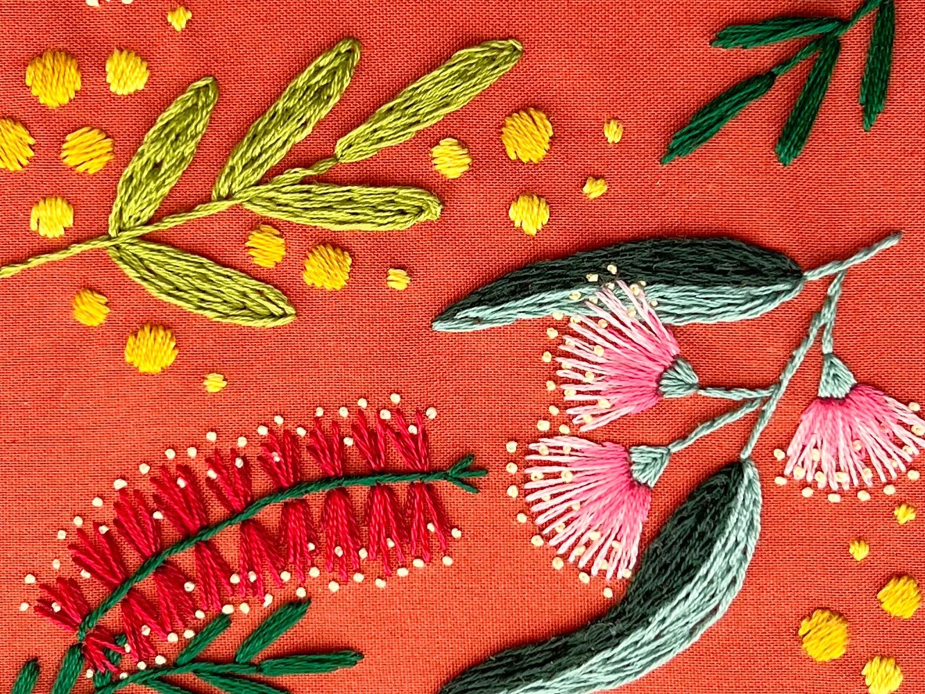 Native Flowers Stick and Stitch Kit — Lily Adelaide Upton