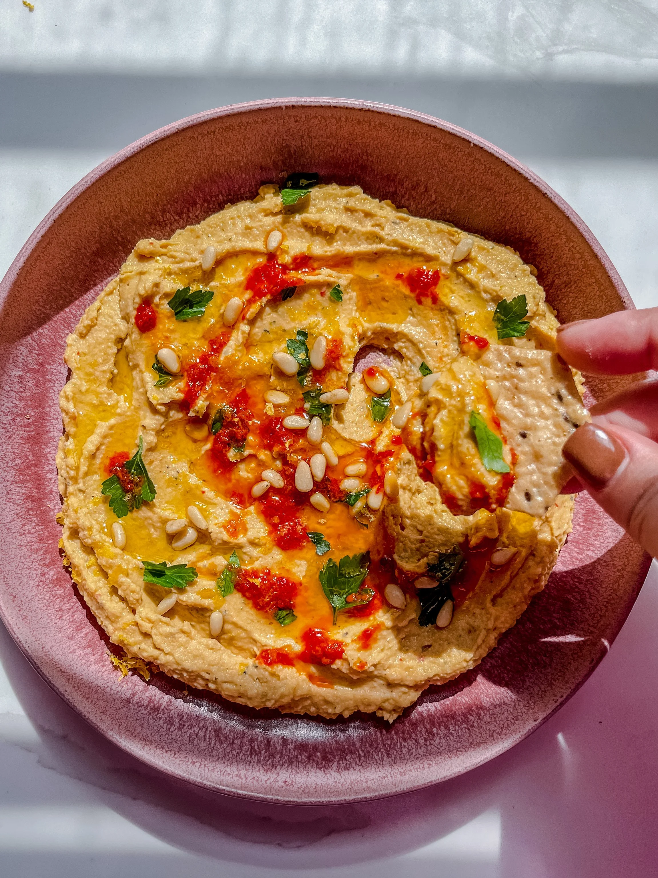 Lemon Harissa Hummus — All Types of Bowls