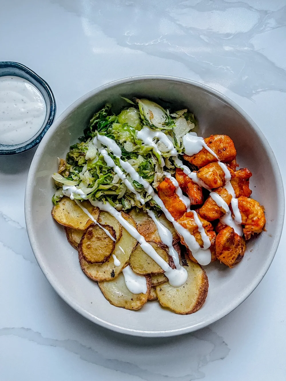 Buffalo Bites Bowl with Crispy Potatoes & Shaved Brussels — All Types ...