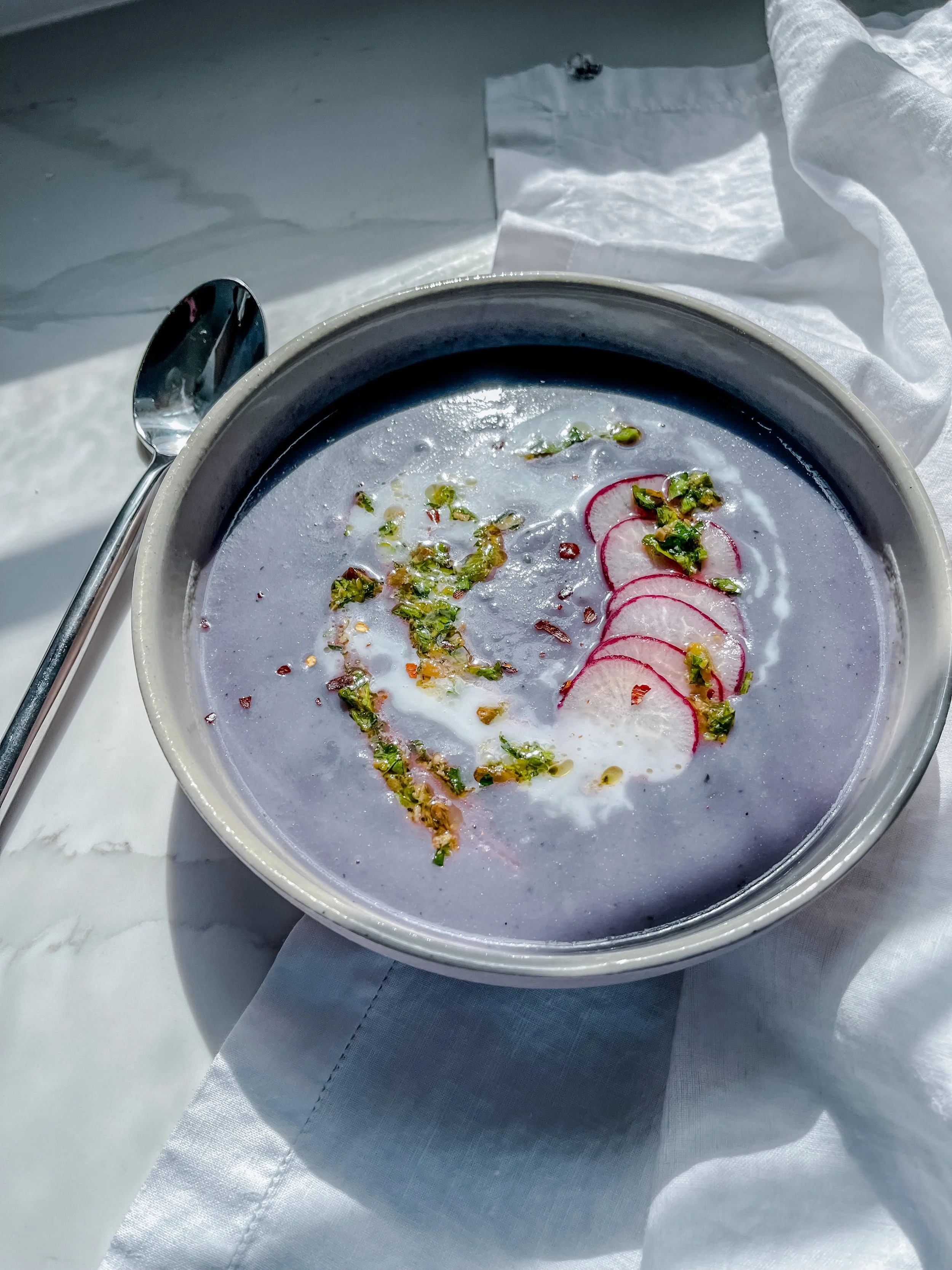 Purple Cabbage Cauliflower Soup — All Types of Bowls