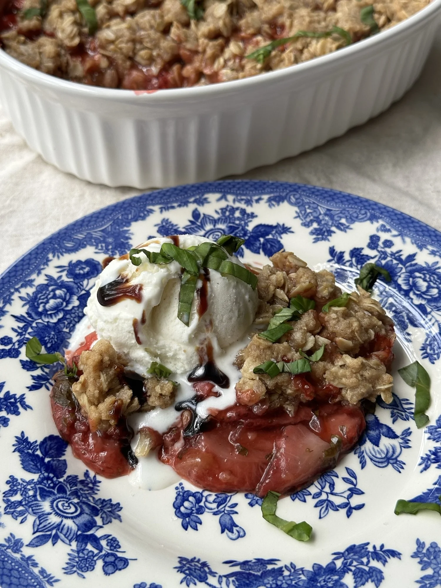 Strawberry Basil Crumble — All Types of Bowls