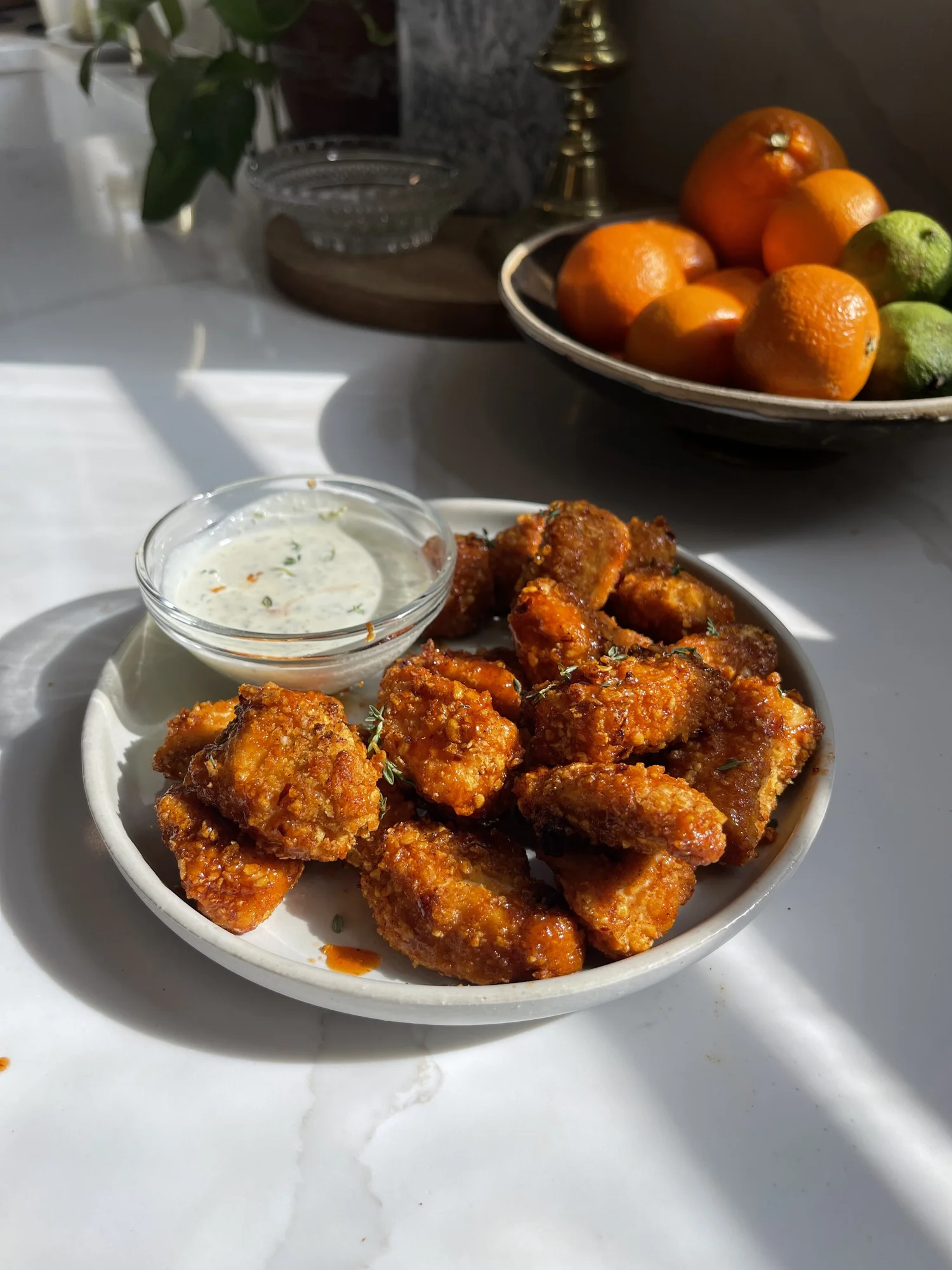 Hot Honey Chicken Nuggets — All Types of Bowls