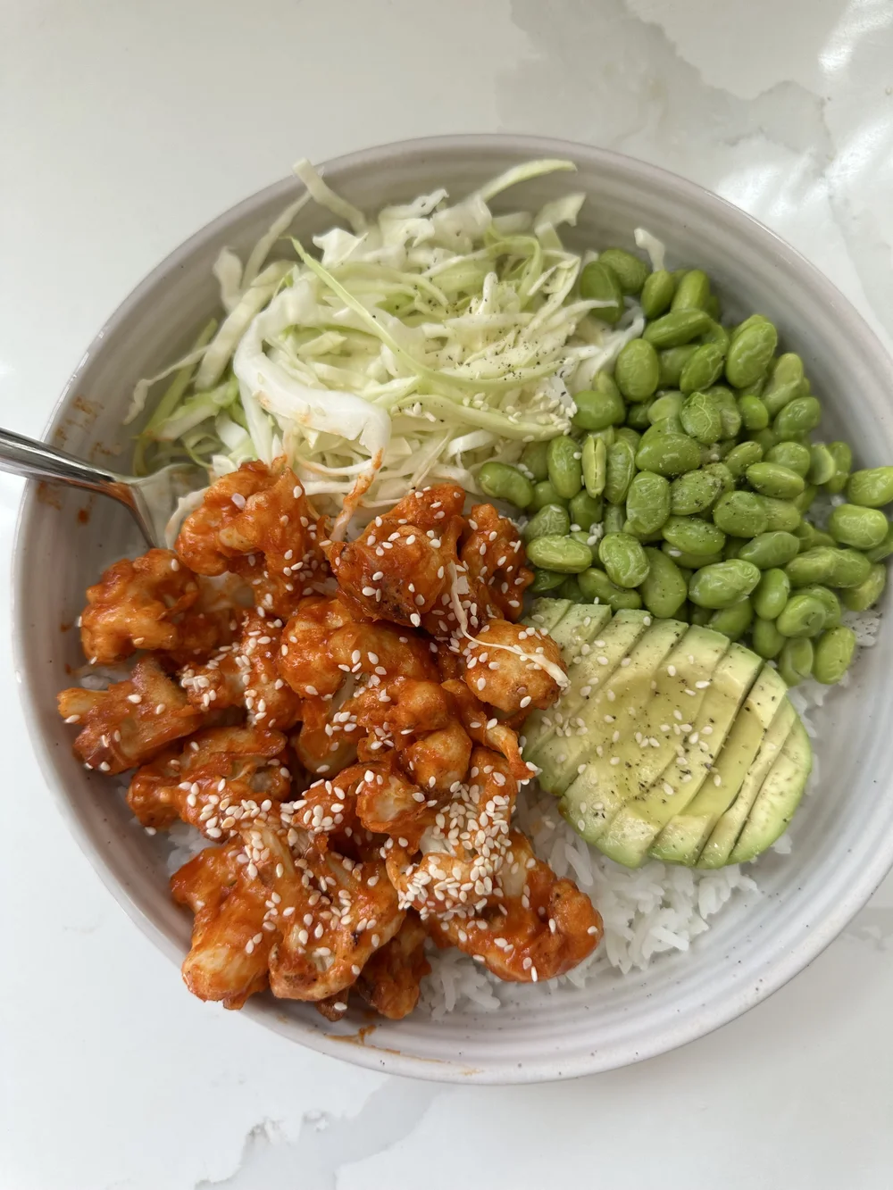 Gochujang Cauliflower Bowl — All Types of Bowls