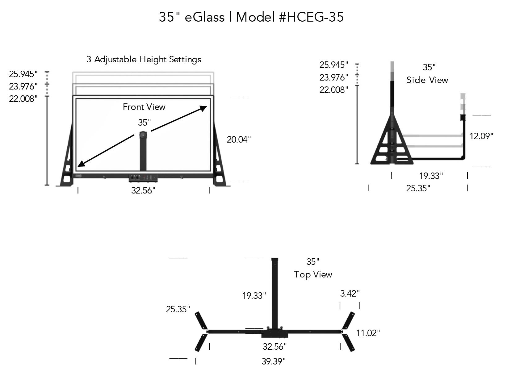 Technical Specifications — eGlass Lightboard