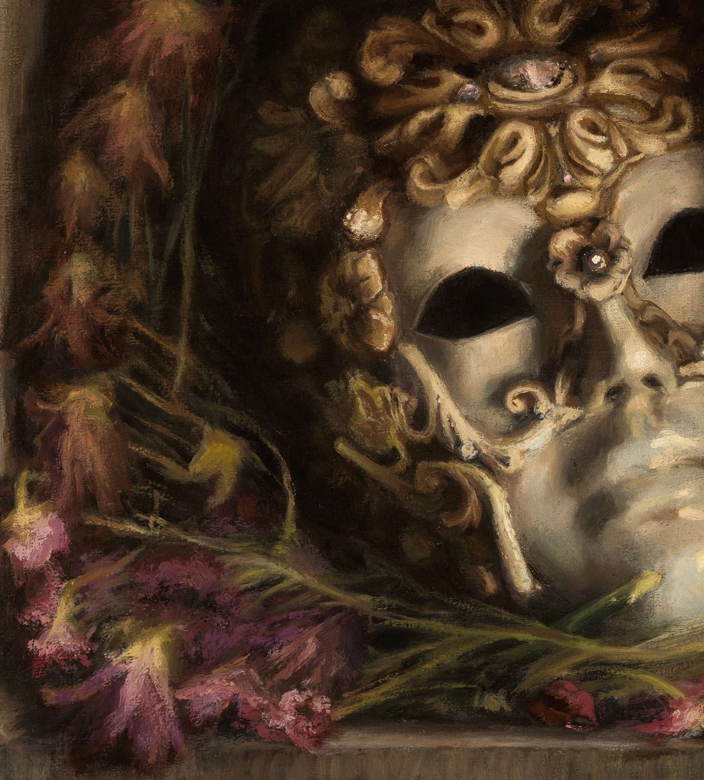 "Memorabilia Box: The Mask" horizontal print — Jennifer Marie Keller