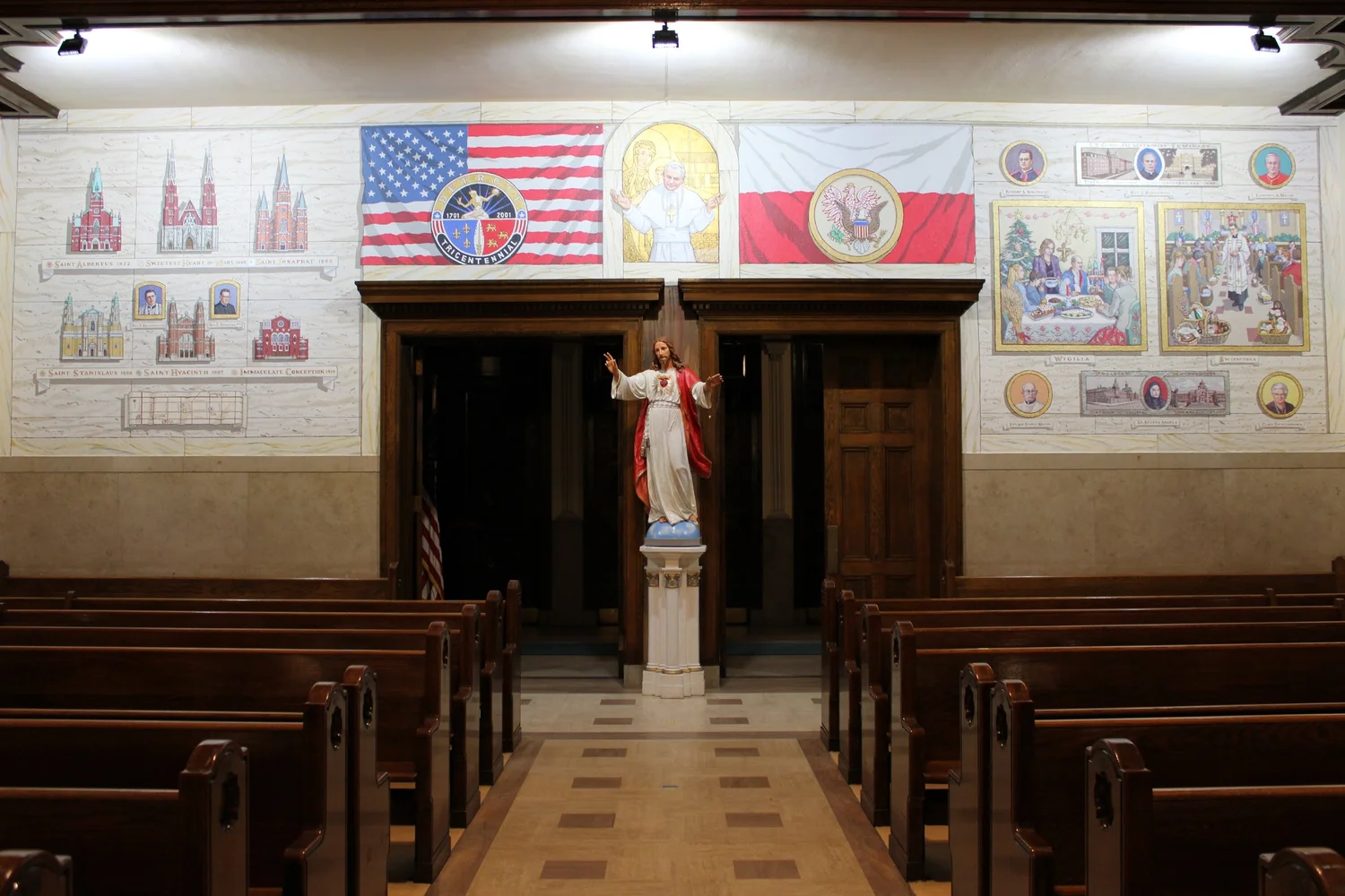 Polish American Heritage Mural — Saint Hyacinth Roman Catholic Church