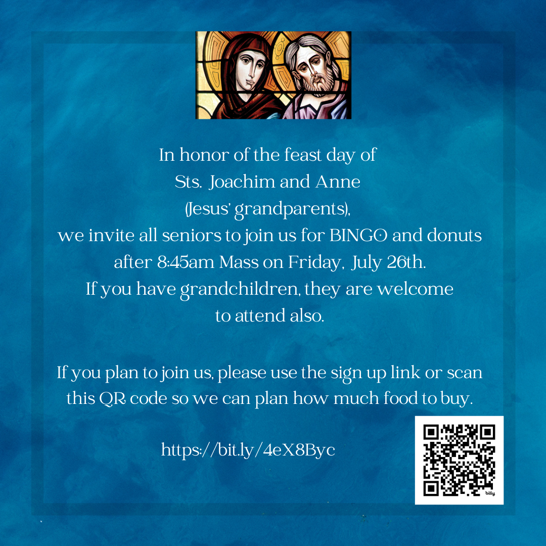 Upcoming Parish Events — St. Bernard Parish