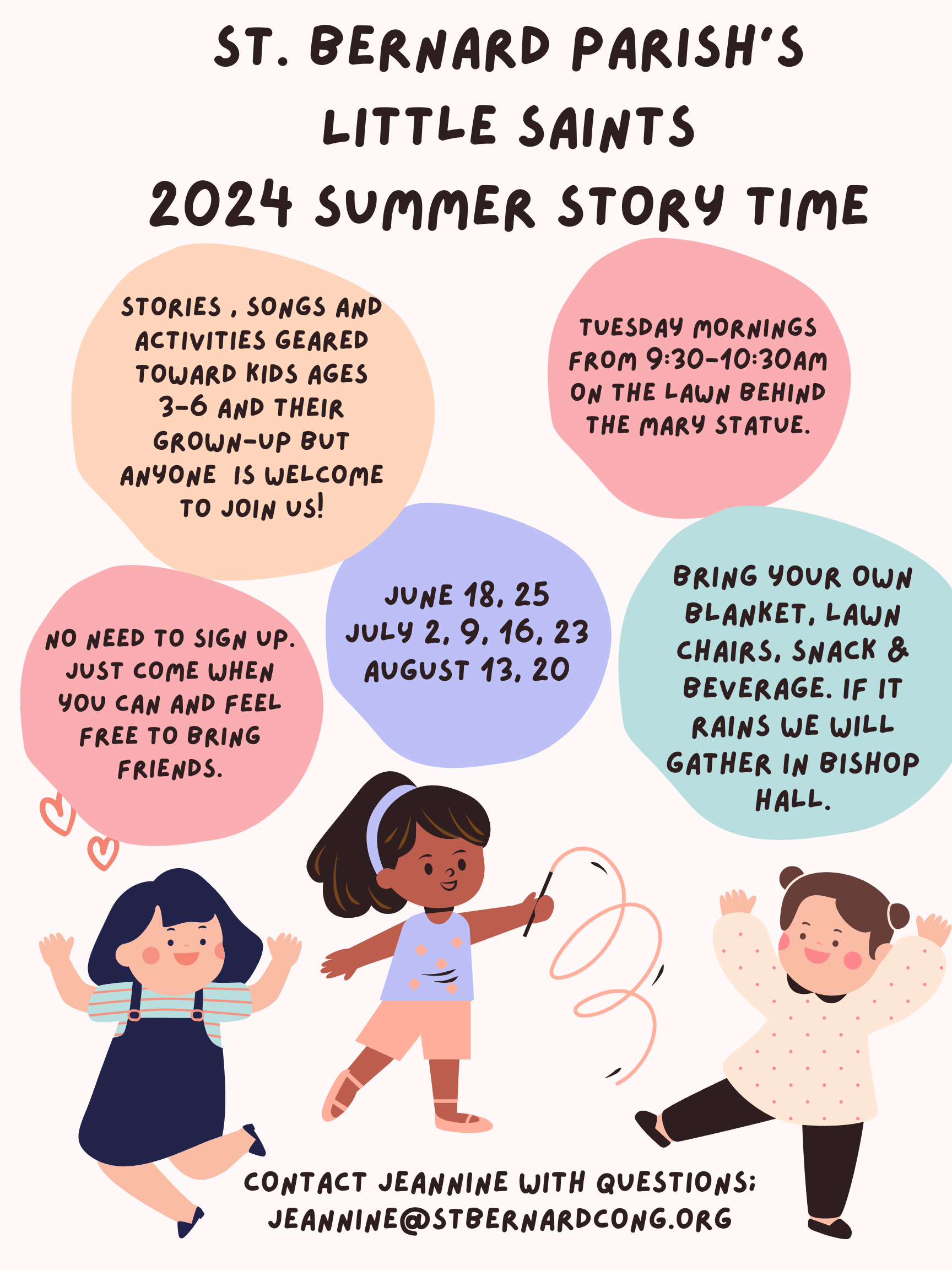 Upcoming Parish Events — St. Bernard Parish