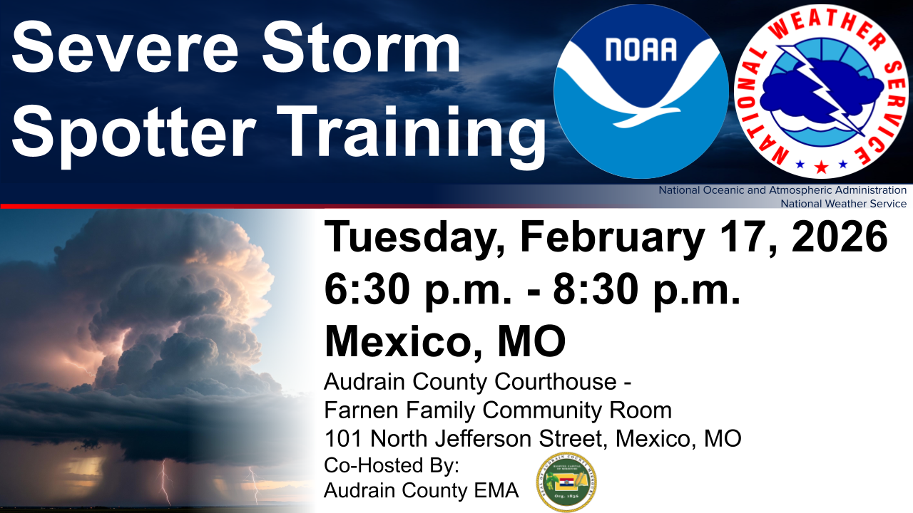 Severe Storm Spotter Training Achd