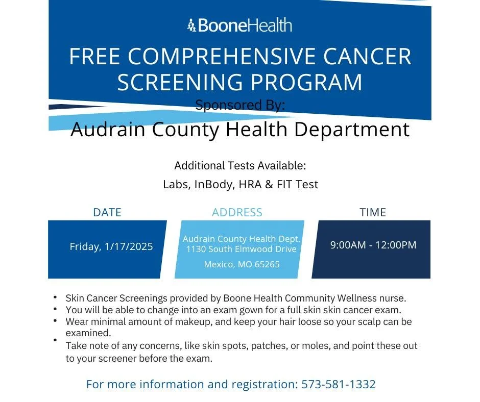 Boone Health Skin Cancer Screening — ACHD