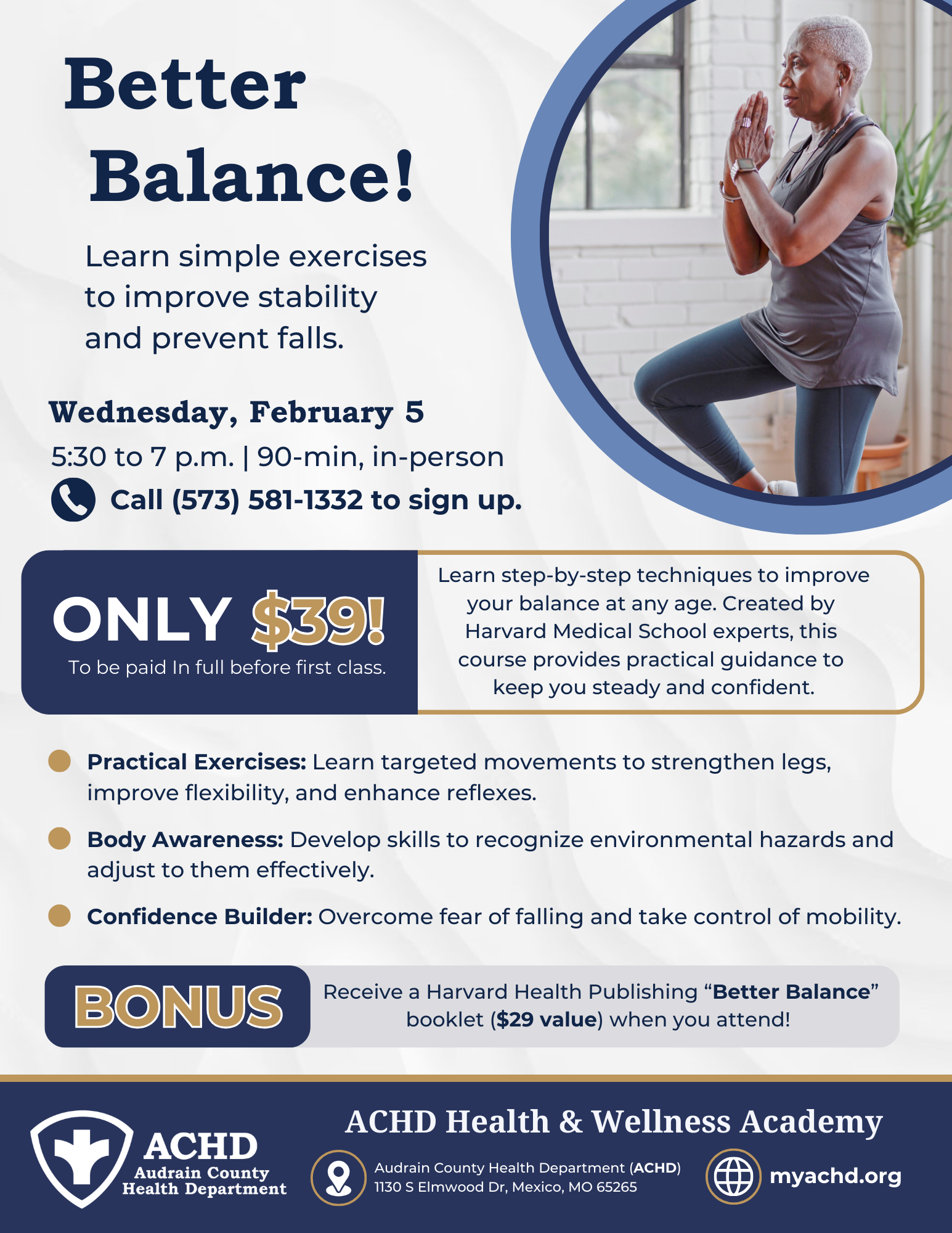 ACHD Announces New Better Balance Class Forming Now — ACHD