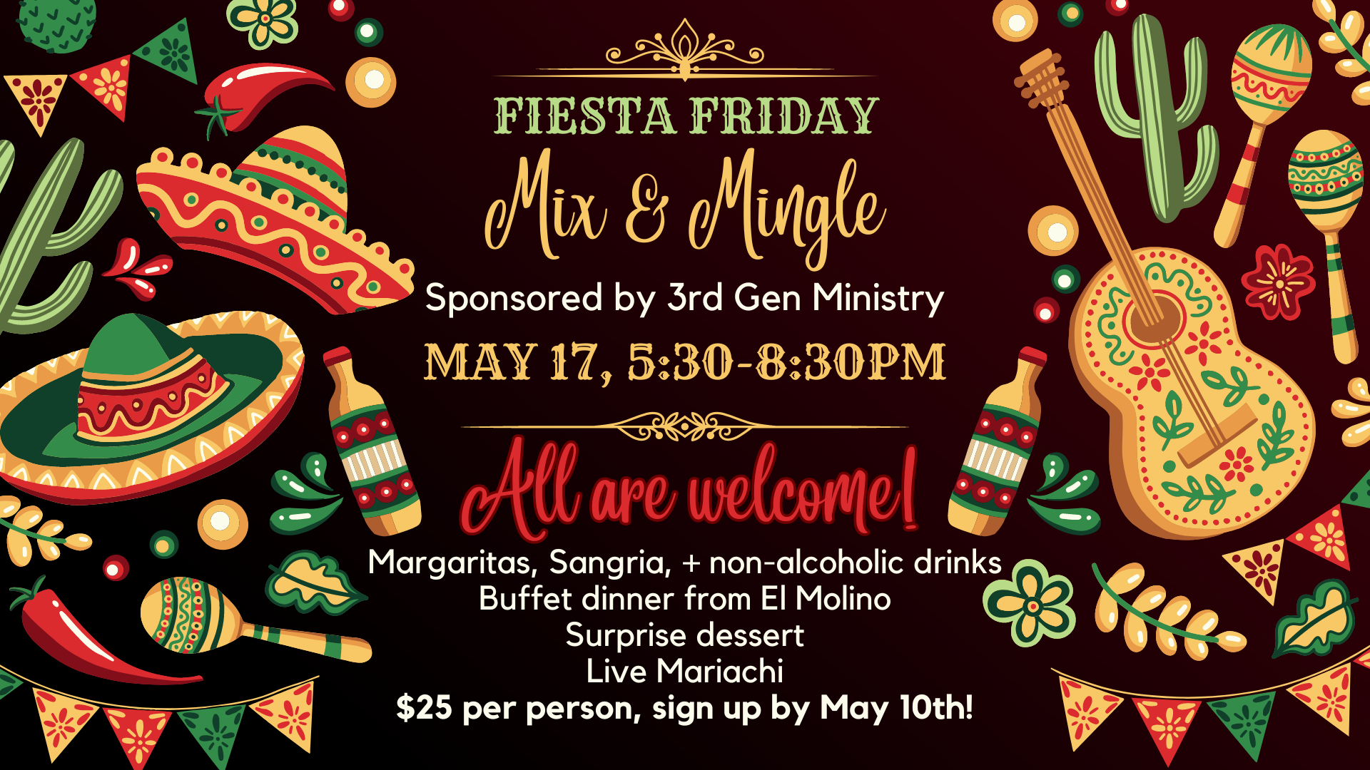 Sponsored by 3rd Gen: Fiesta Friday Mix & Mingle — Saint Matthew