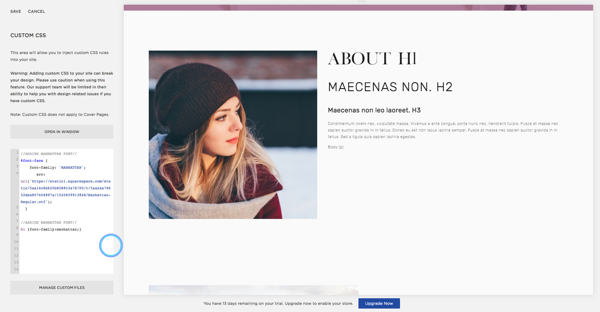 How To Upload And Use A Custom Font In Squarespace — Squarespace Web Designer & Squarespace ...