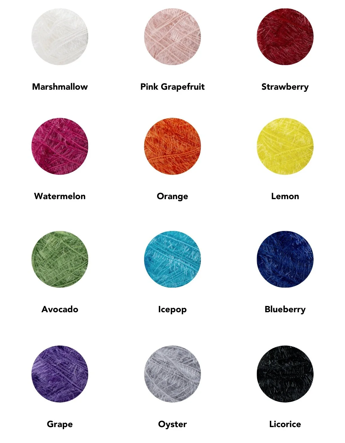 Red Heart Yarn Color Chart