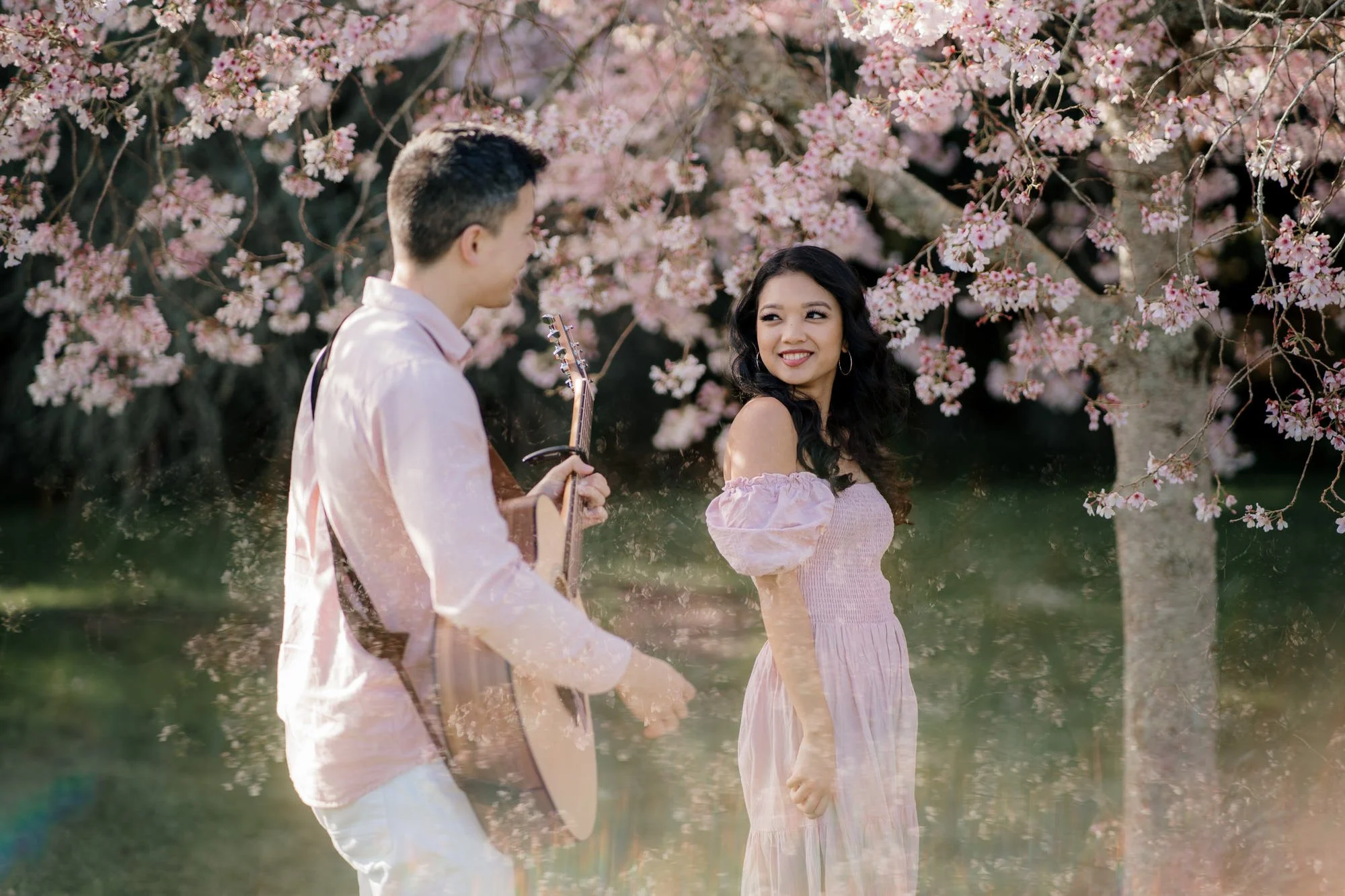 Nate & Thea | Cherry Blossom at Botanic Gardens | Auckland Wedding ...