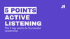 Active Listening: The 5 key points to Successful Leadership — Jens Heitland