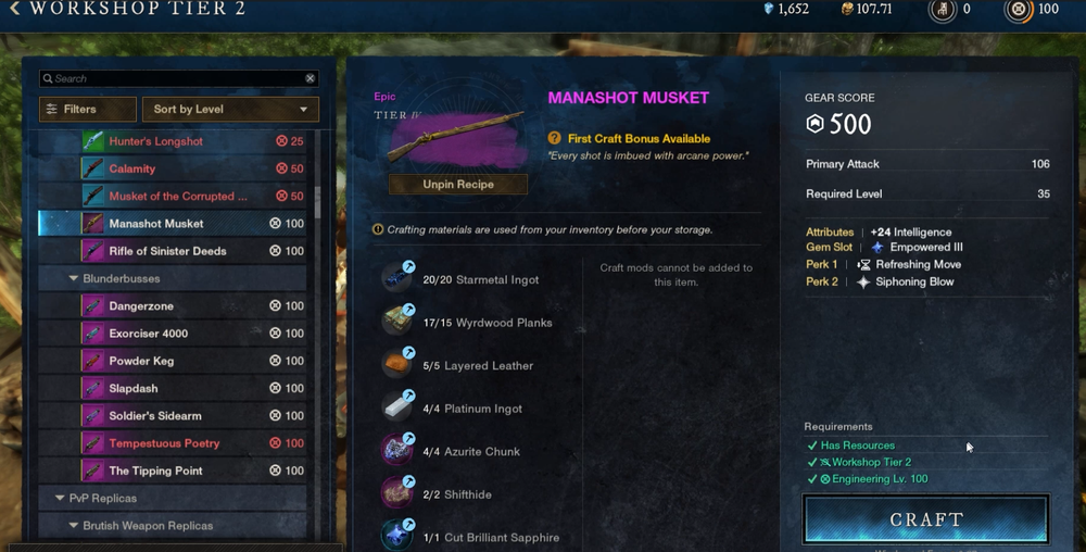 Rapier / Musket Beginner PvP Build — PvP New World