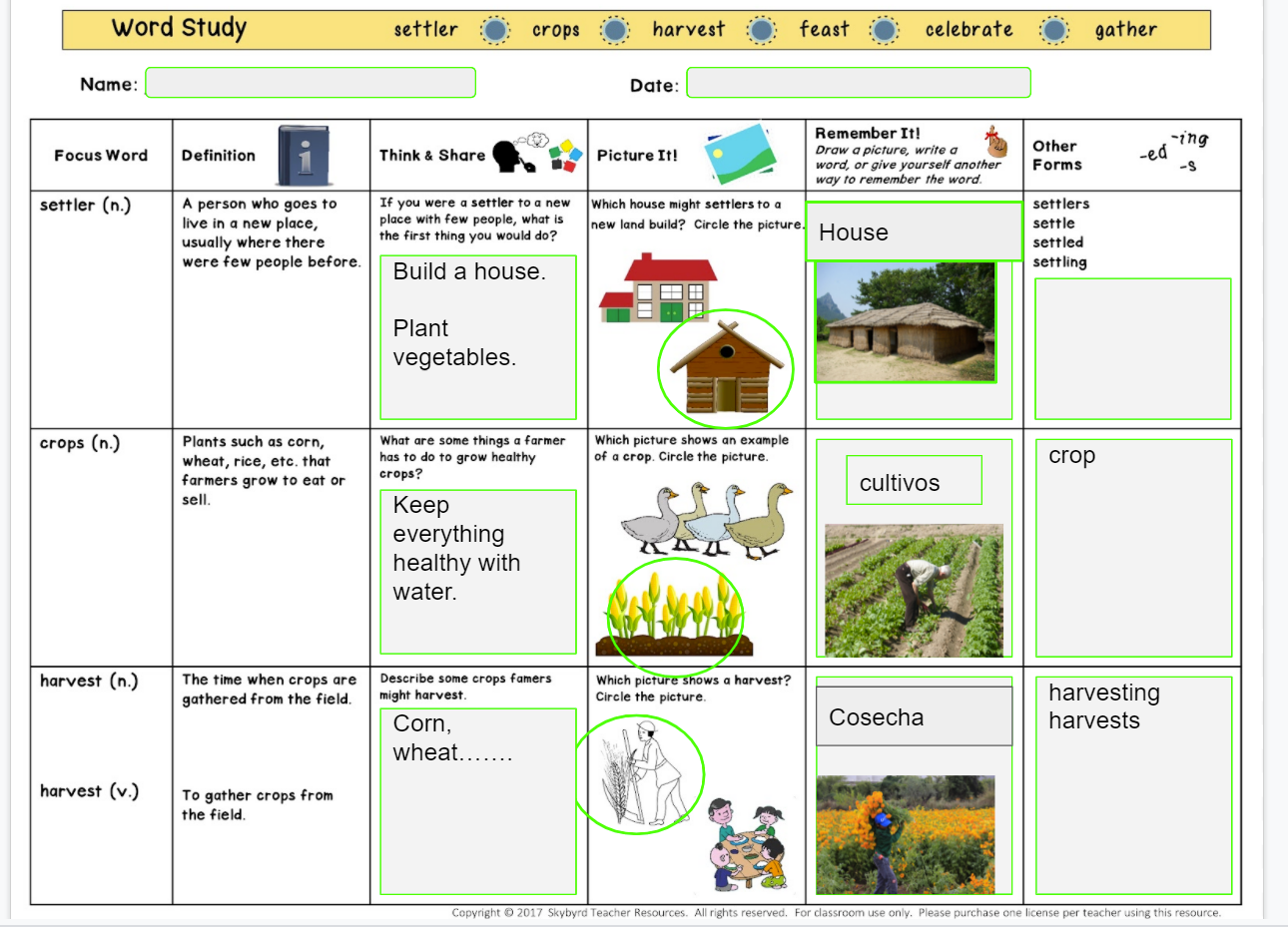 Thanksgiving Activities: Informational Reading Comprehension ESL Gen Ed ...