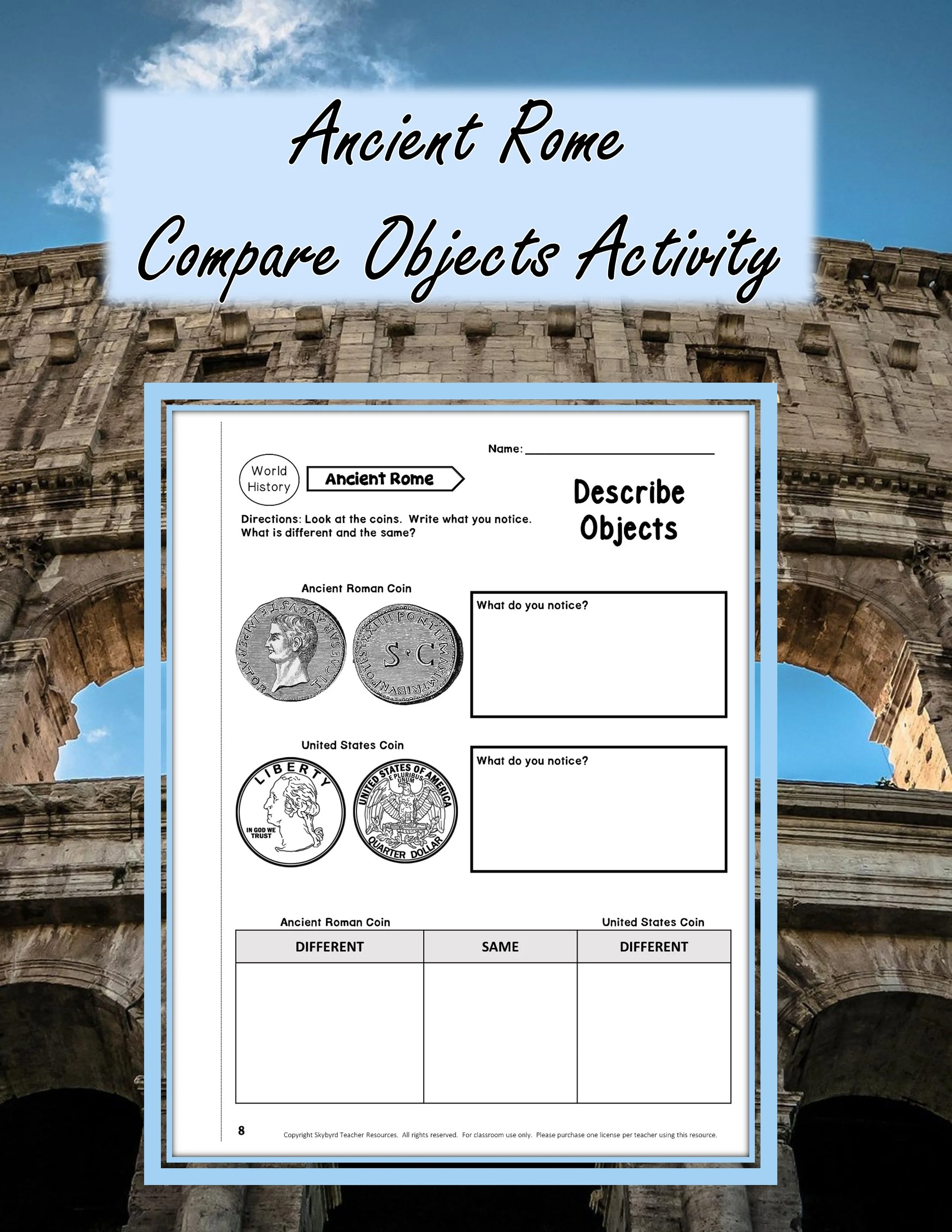 Ancient Rome Teaching Resources. Ancient Rome Lessons. — Skybyrd ...