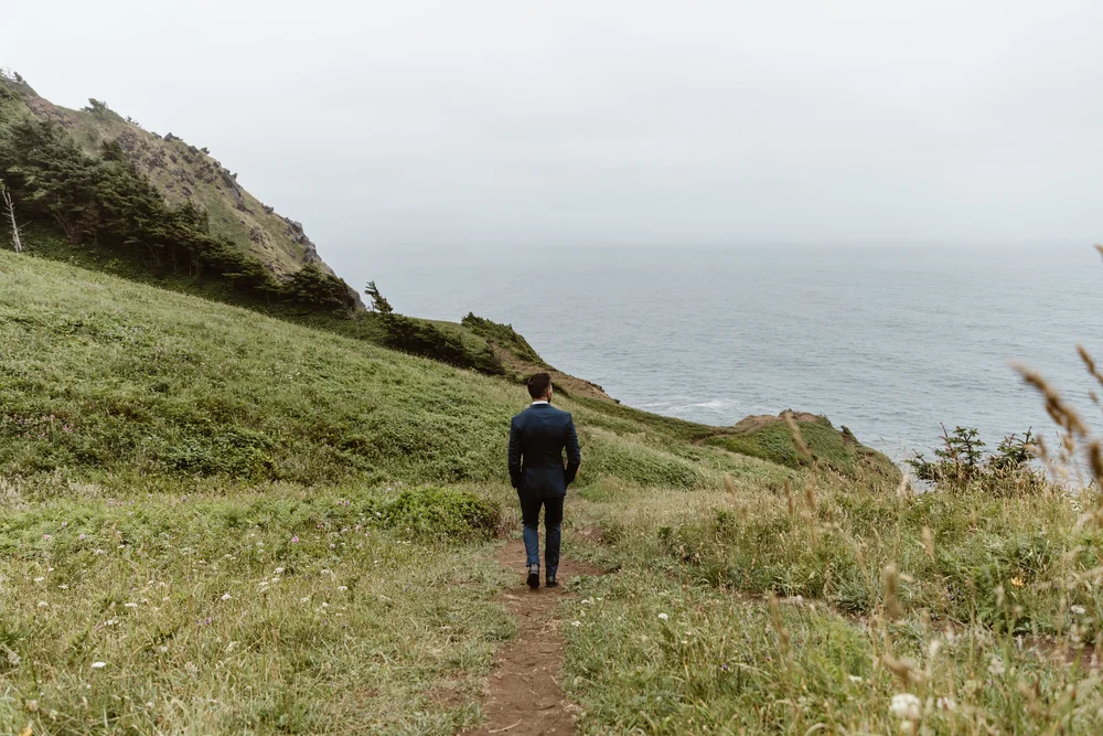Epic Cliff-side Oregon Coast Elopement - Adventure Elopement Photographer