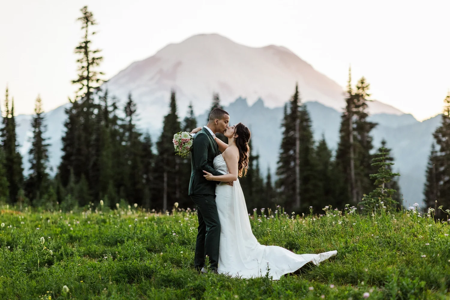 Naches Peak Loop Elopement - Adventure Elopement Photographer