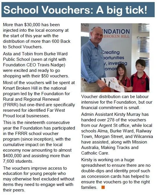 Newsletter March 2023 — Foundation Broken Hill