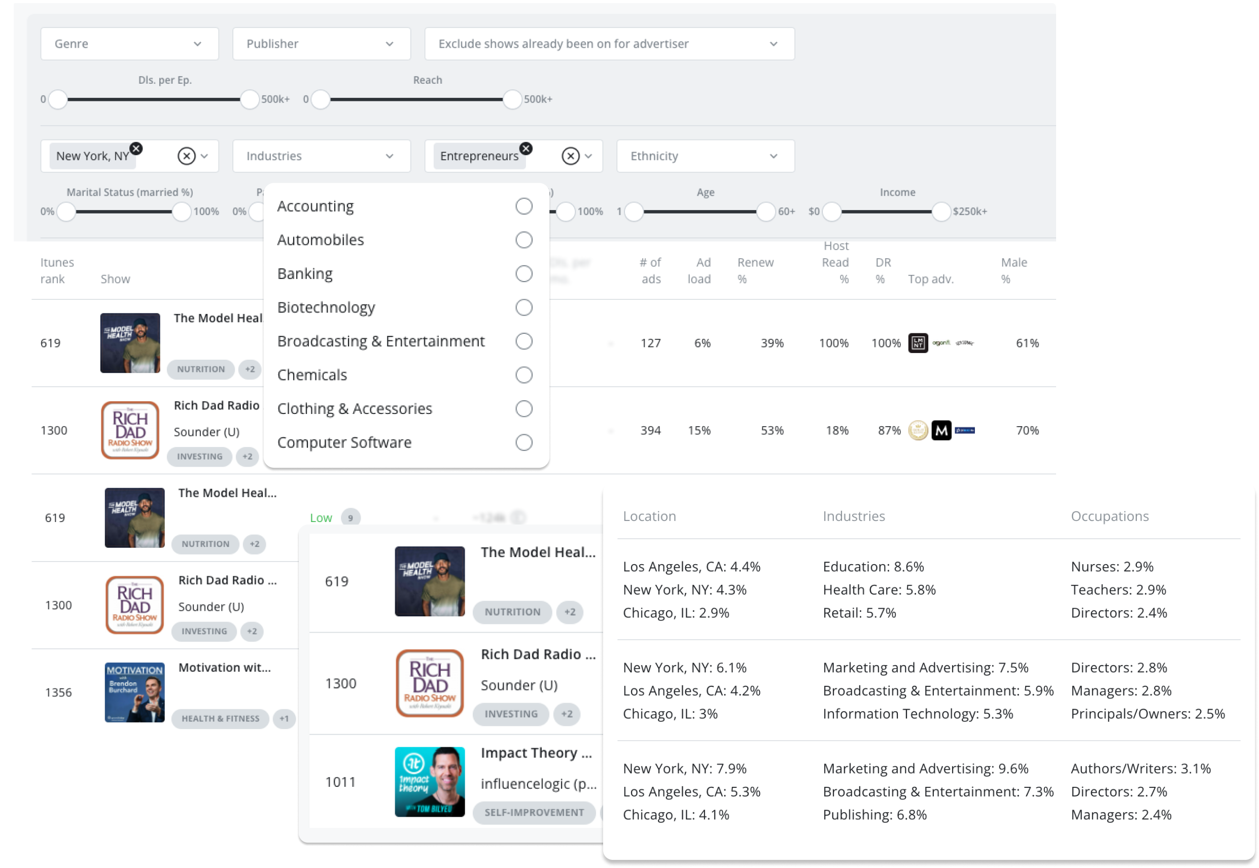 New Feature Spotlight: Advanced Demographic Filtering — Podscribe