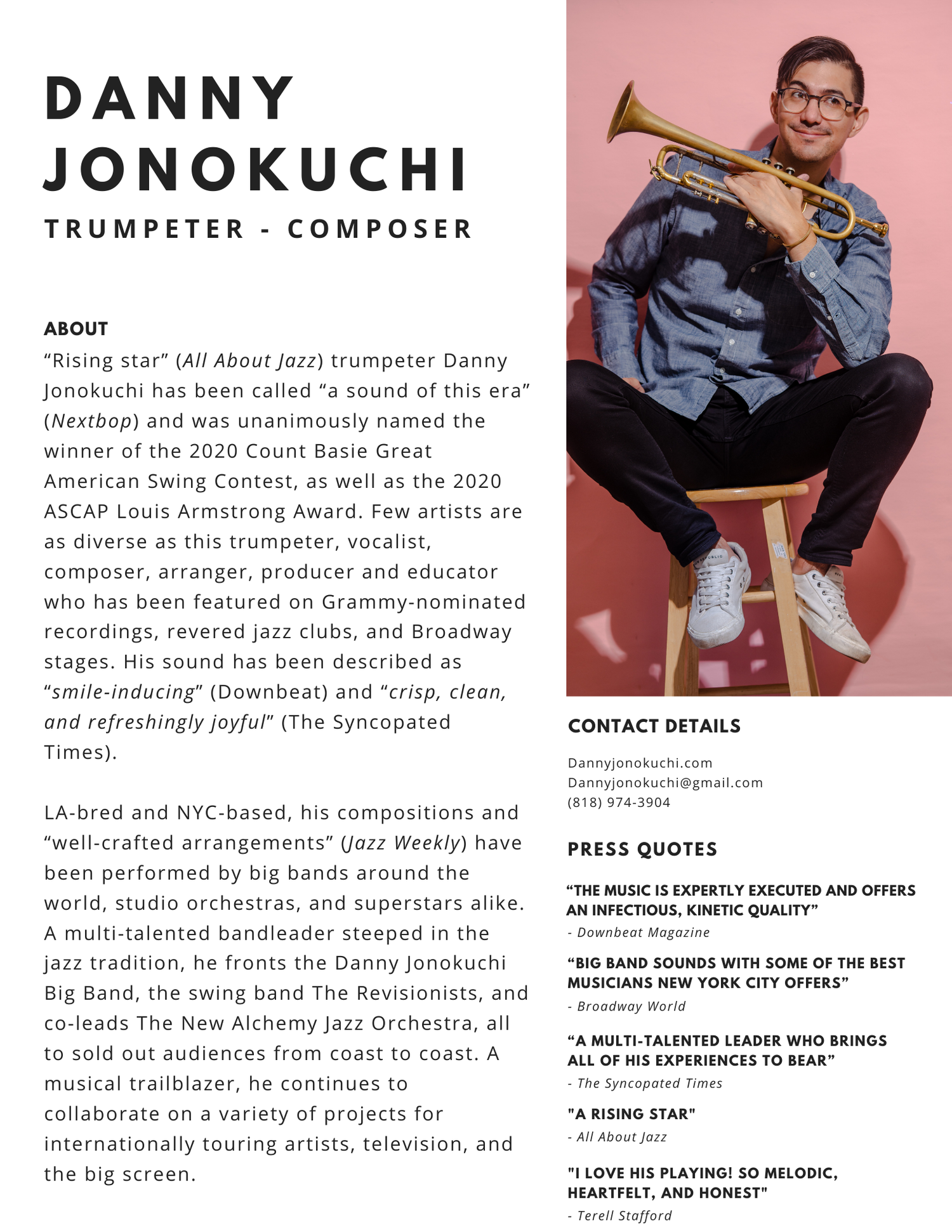 Press Kit — Danny Jonokuchi