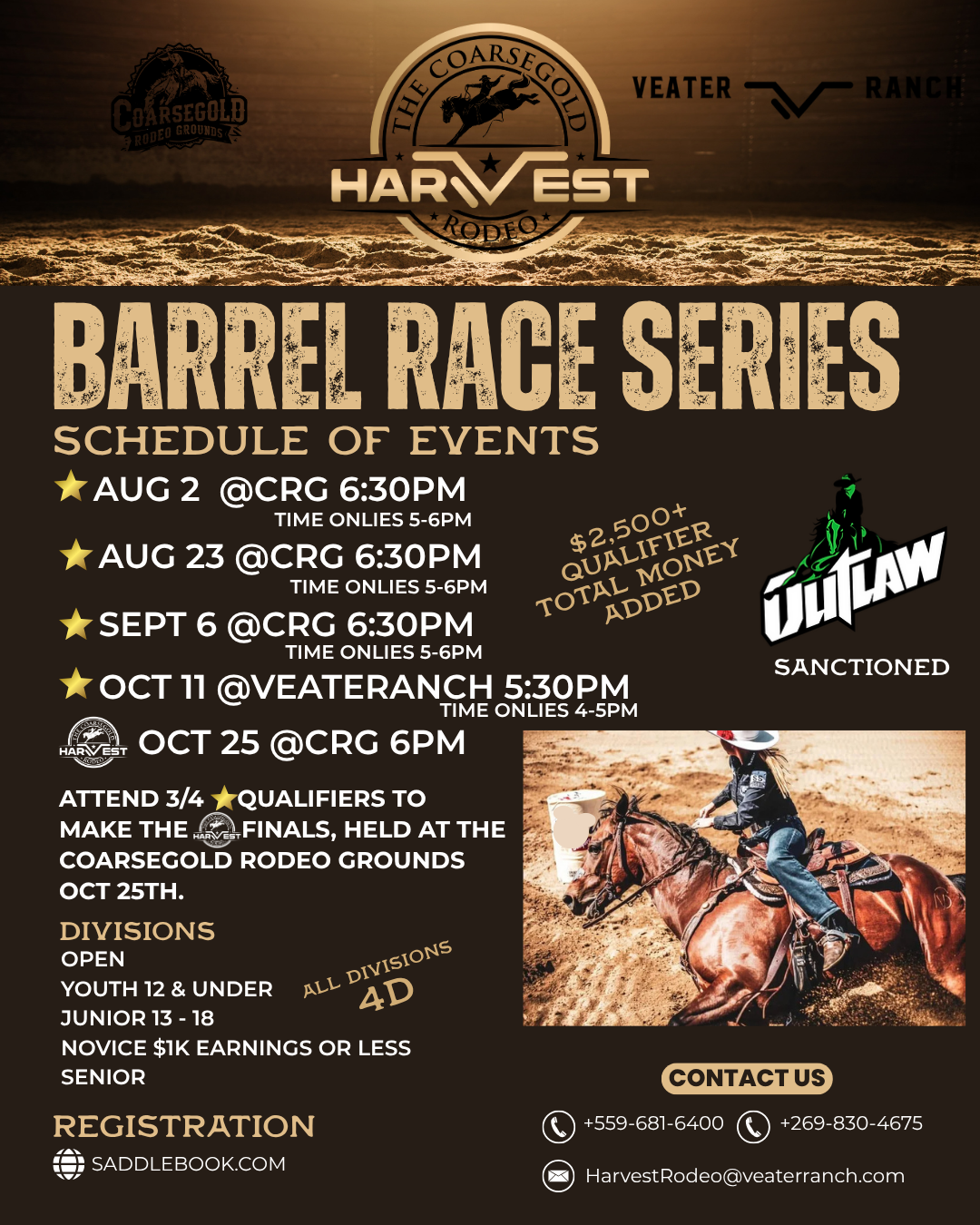 COARSEGOLD HARVEST RODEO — Veater Ranch