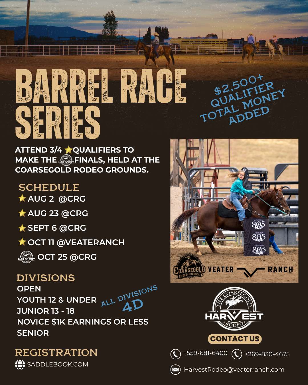 COARSEGOLD HARVEST RODEO — Veater Ranch
